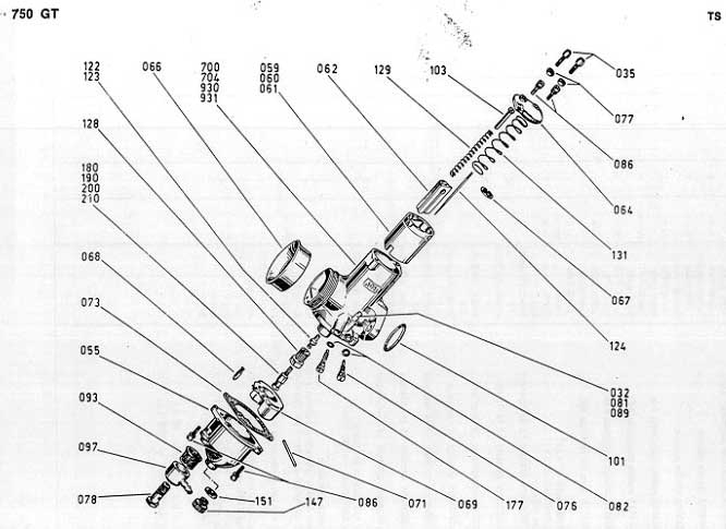 1972-74 750GT and 750 Sport - Parts Manual