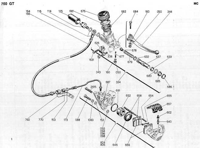 1972-74 750GT and 750 Sport - Parts Manual